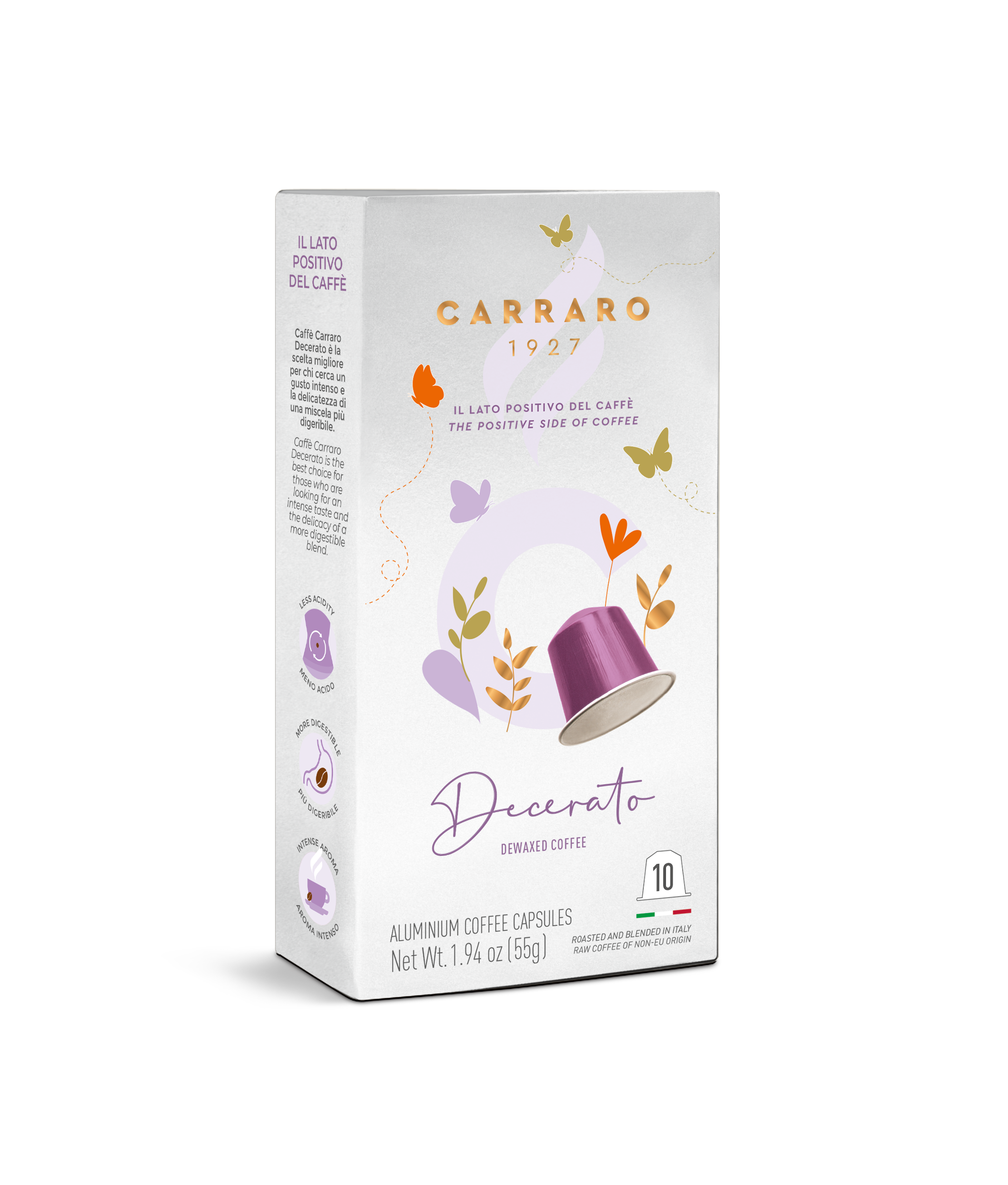 Decerato, Aluminium Compatible Nespresso® Capsules – Carraro Coffee Brixton